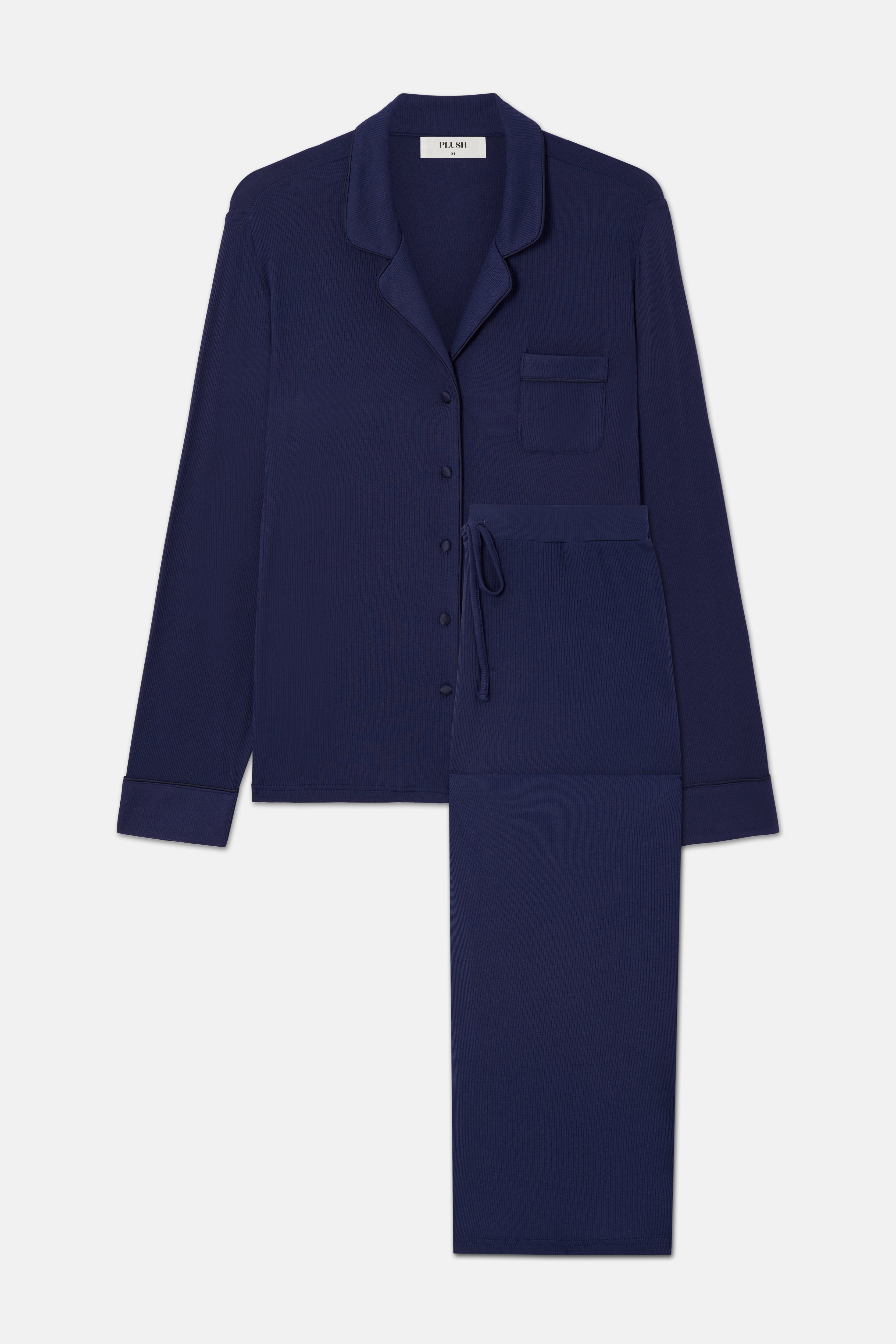 The Luxury Pyjamas Navy made from Premium Bamboo. – Plush